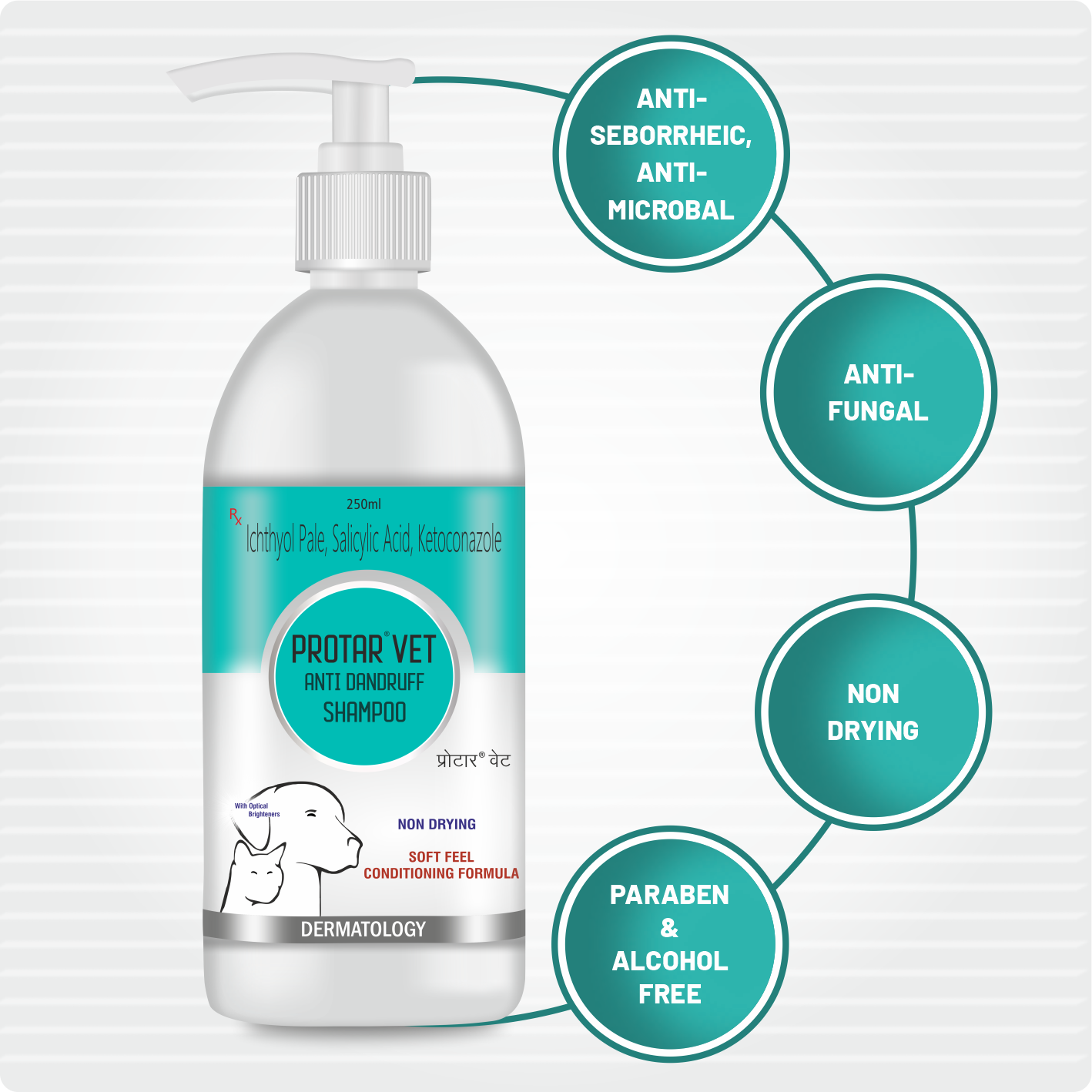 Protar Vet Anti-dandruff Shampoo 250ml – aranex.in